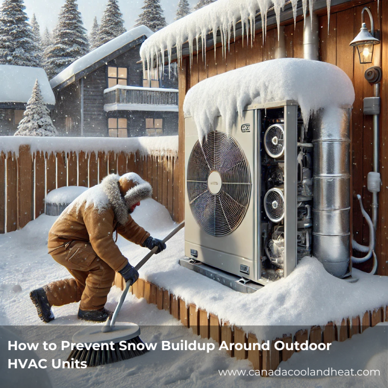 How to Prevent Snow Buildup Around Outdoor HVAC Units